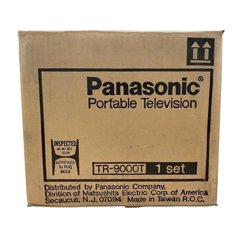 VINTAGE *NEW* 1970's Panasonic TR-9000T 9" Black and White Portable TV ...
