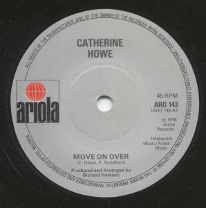 Catherine Howe Move On Over 7" vinyl UK Ariola 1978 in company sleeve ...