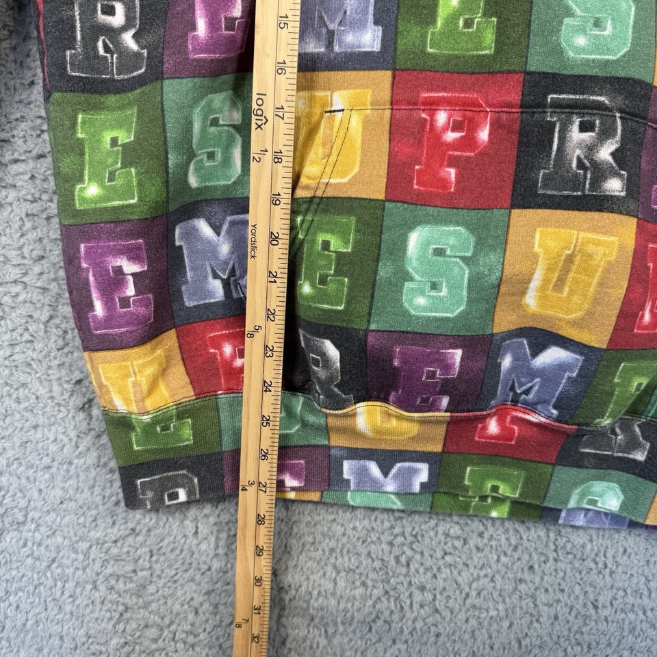 Supreme Alphabet FW20 Color Block Hoodie Sweatshirt AOP Spell Out Size ...