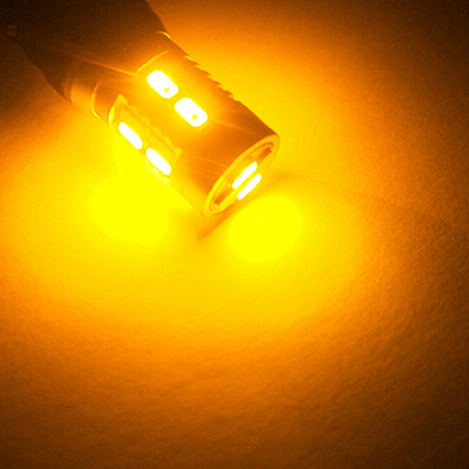 4X 7440 7443 7444 LED White/Amber Switchback Turn Signal Light DRL ...
