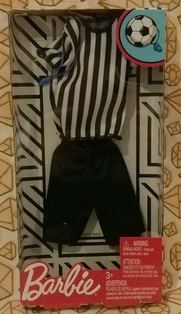 Barbie Ken Career Fashion 2 Soccer Referee Uniform by Mattel FXJ51 for ...