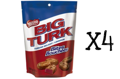 NESTLE BIG TURK TURKISH DELIGHT Mini Chocolate Bar Bites, Canadian 180g ...
