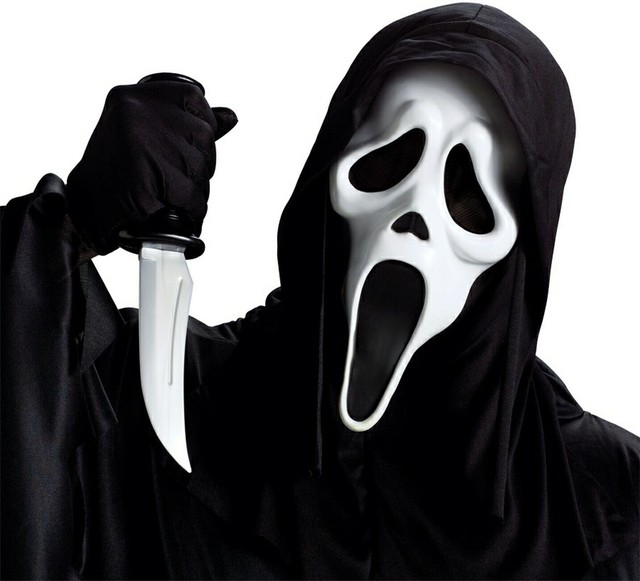 Official Scream 4 Ghostface Ghost Face Mask Horror Halloween Fancy ...