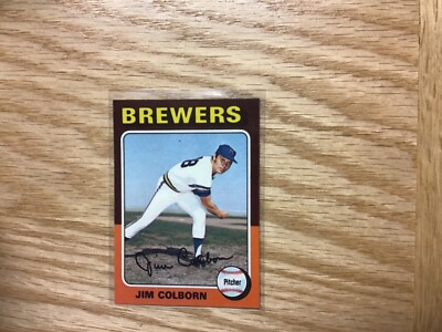 1975 Topps Baseball Jim Colborn Milwaukee Brewers Card #305 | eBay