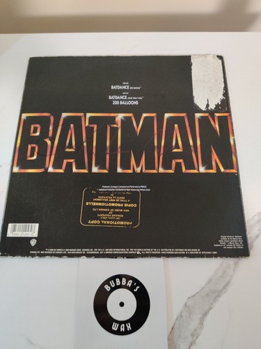 Prince ‎– Batdance - Vinyl 12" Maxi-Single Warner Bros 1989 Canada VG+ ...