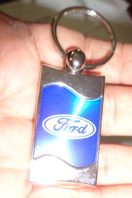 VINTAGE BLUE GOSCH FORD KEY RING KEY BEAUTIFUL DESIGN NR | eBay