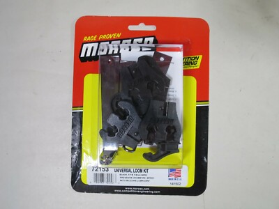 Moroso 72153 Universal Small Block Chevy Black Spark Plug Wire Loom Kit ...