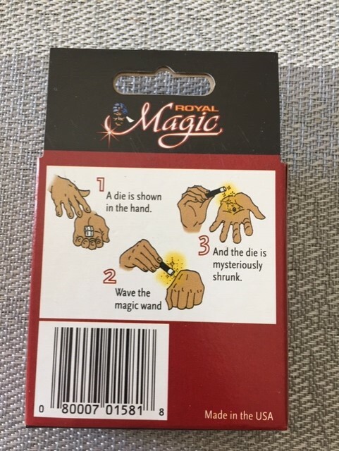 Incredible Shrinking Die Magic Trick by, ROYAL - Magic Close Up Pocket ...