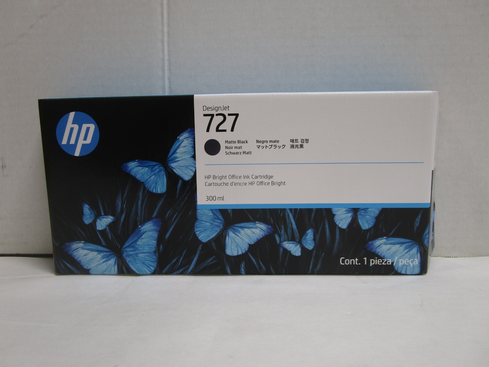 GENUINE HP 727 (C1Q12A) MATTE BLACK INK CARTRIDGE EXP. 2026 NEW SEALED ...