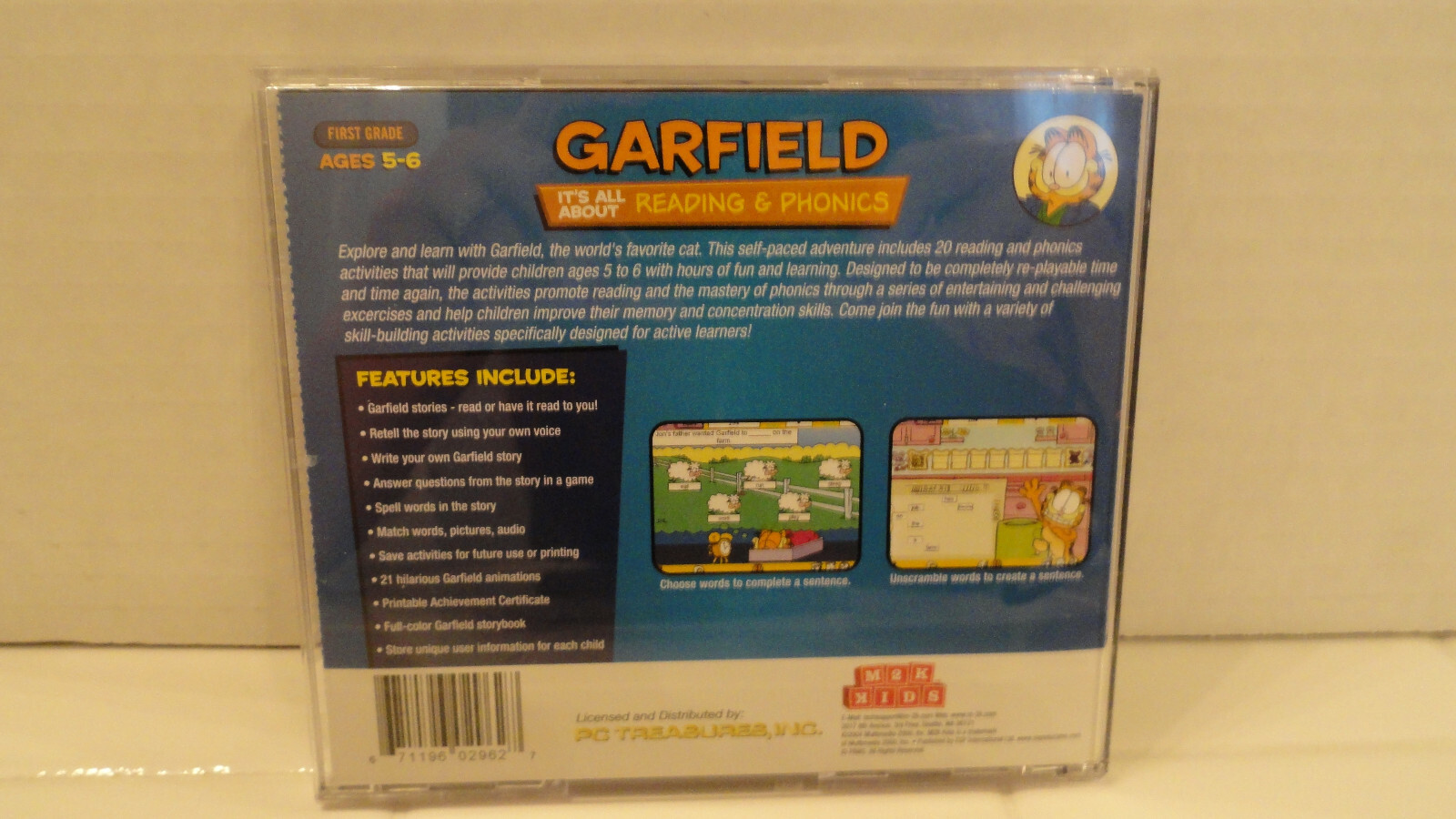 Garfield Learning and Creativity Games CD-ROM | eBay