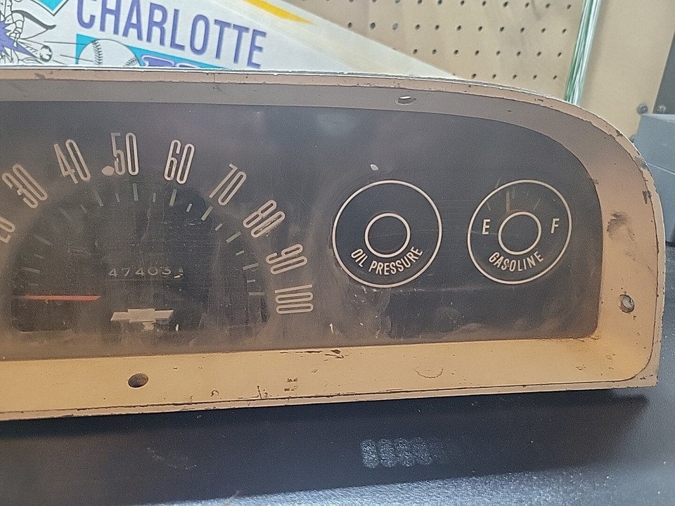1960-1963 Chevrolet Chevy truck C10 gauge cluster instrument panel ...