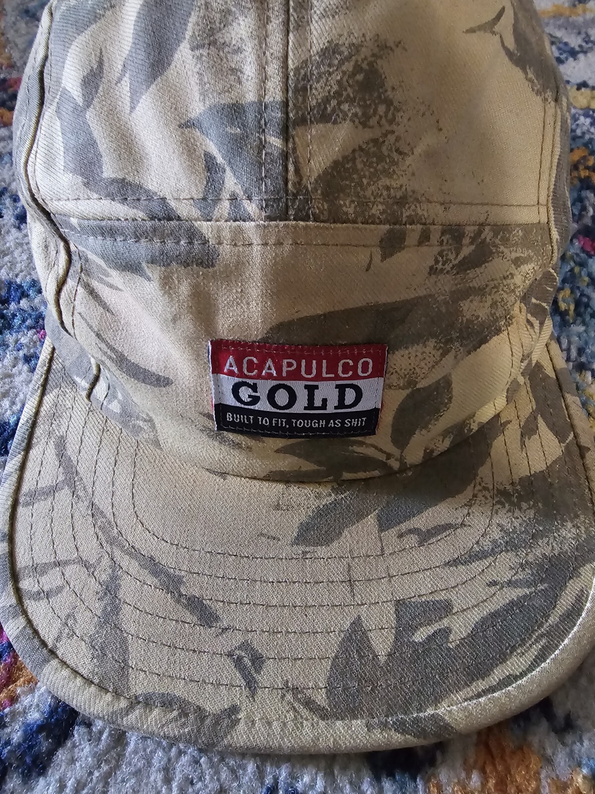 Acapulco Gold Field Camo 5 Panel Hat Strapback Clasp … - Gem