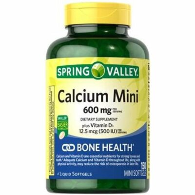 Spring Valley Calcium plus Vitamin D3, 150 Mini Softgels | eBay