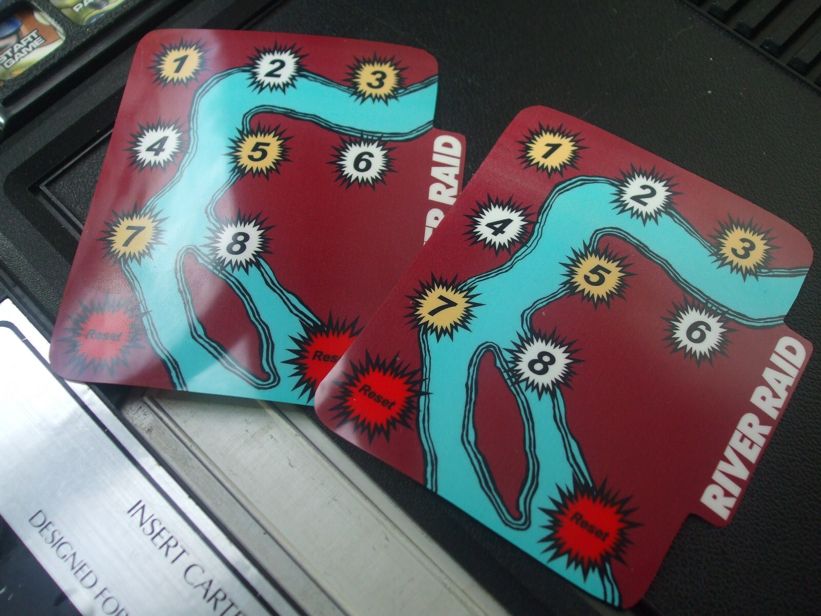 BRAND NEW RIVER RAID OVERLAYS FOR COLECOVISION GAME OPHAN HOMEBREW ...