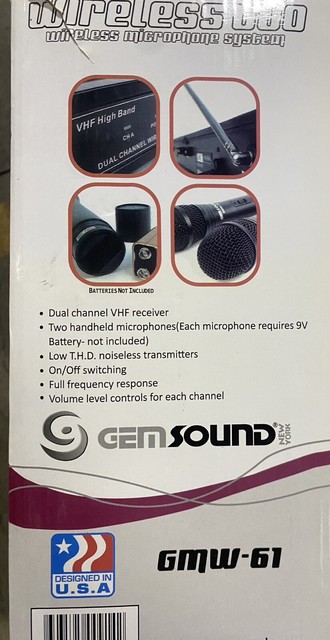 Gem Sound GMW-61 Handheld Wireless Professional Microphone for sale ...