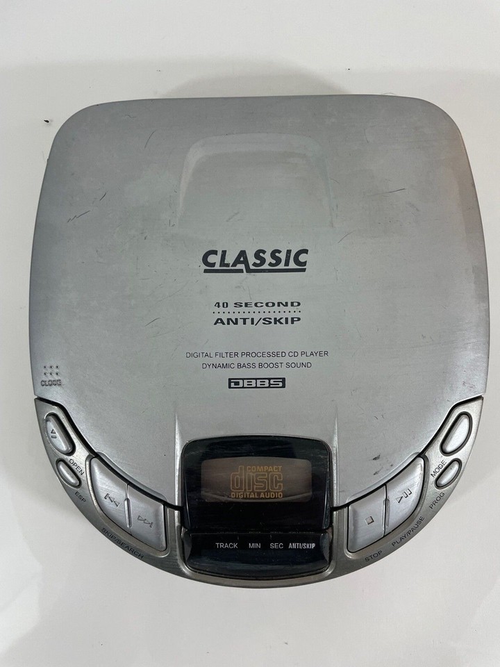 Classic CL401 Silver Dynamic Bass Boost Sound Portable CD Player - For ...