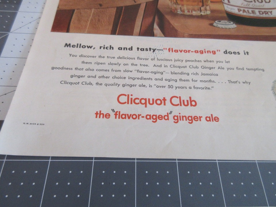 1946 Clicquot Club Ginger Ale Eskimo Boy Peaches Vintage Print Ad | eBay