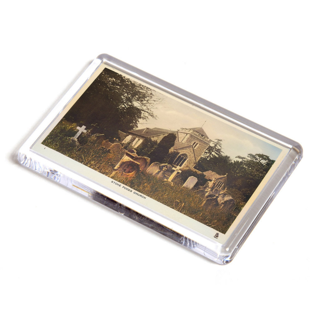 FRIDGE MAGNET - Vintage Buckinghamshire - Stoke Poges Church | eBay