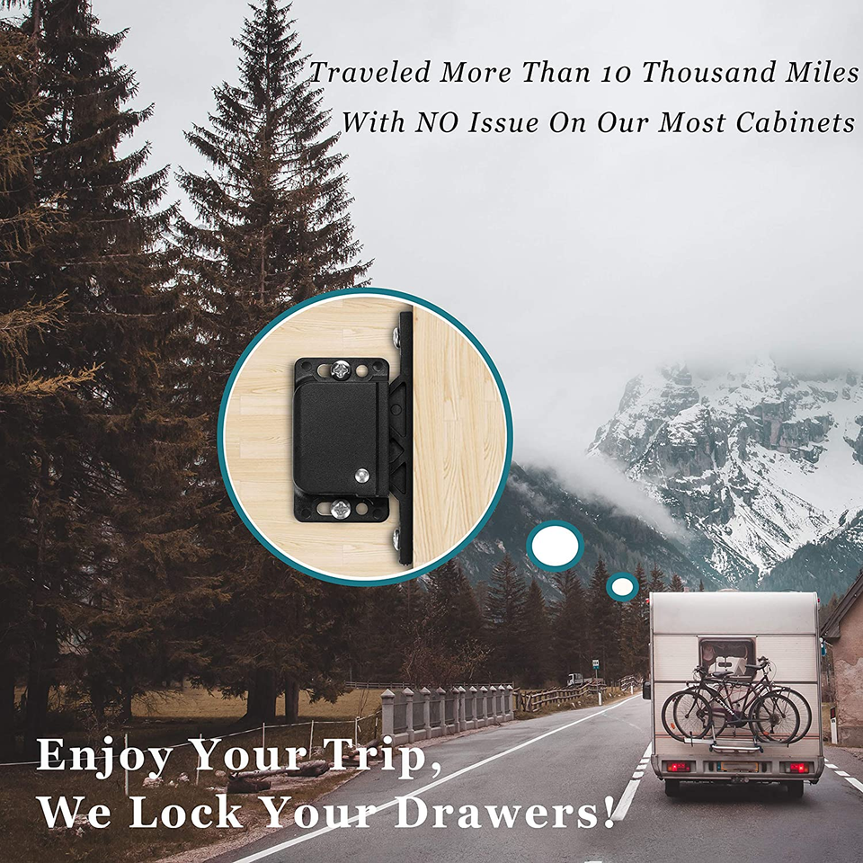 8 Pack CABINET DOOR LATCH Drawer RV Latches Pull Force Holder Camper | eBay