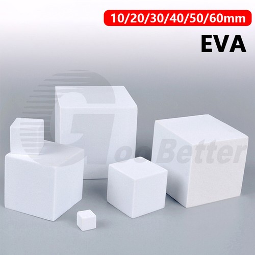 White EVA Foam Blocks Brick 10/20/30/40/50/60mm for Modeling Art Craft ...