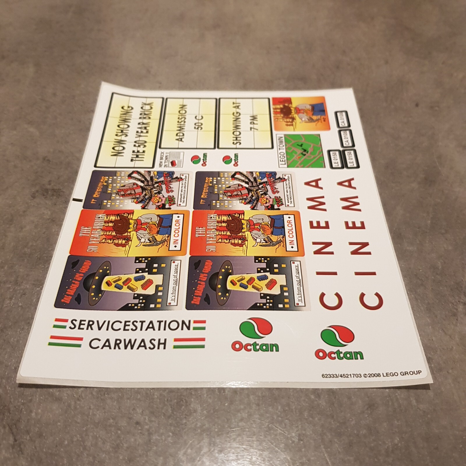 LEGO Sticker Sheet 10184stk01 x1 pièce ( LOTp 10191 ) SET Town 10184 | eBay