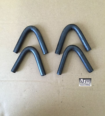 4 x Small 12mm Weld On Rope Hooks Tie Self Colour Steel Trailers Trucks ...