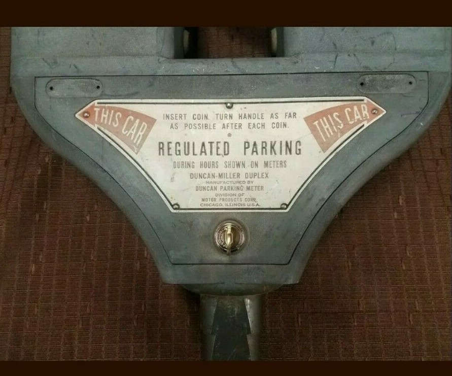 (READ) DUNCAN "60" DUPLEX PARKING METER VAULT DR, LOCK CYLINDER,SCREW ...