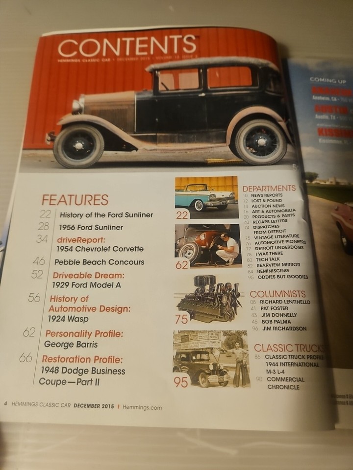 2015 Dec., Hemmings CLASSIC CAR-Definitive All-American Collector-Car ...