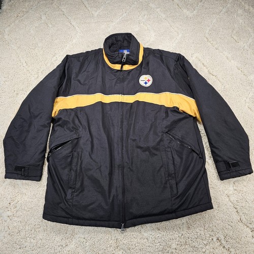 Vintage 1990s Pittsburgh Steelers Coat Jacket NFL Reebok Team Apparel ...