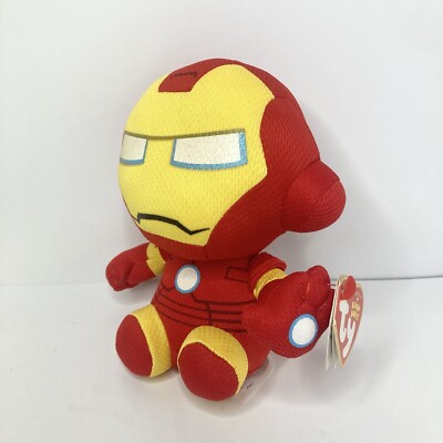 TY Iron Man Plush Marvel Beanie Baby Stuffed Animal Doll Toy 6" | eBay