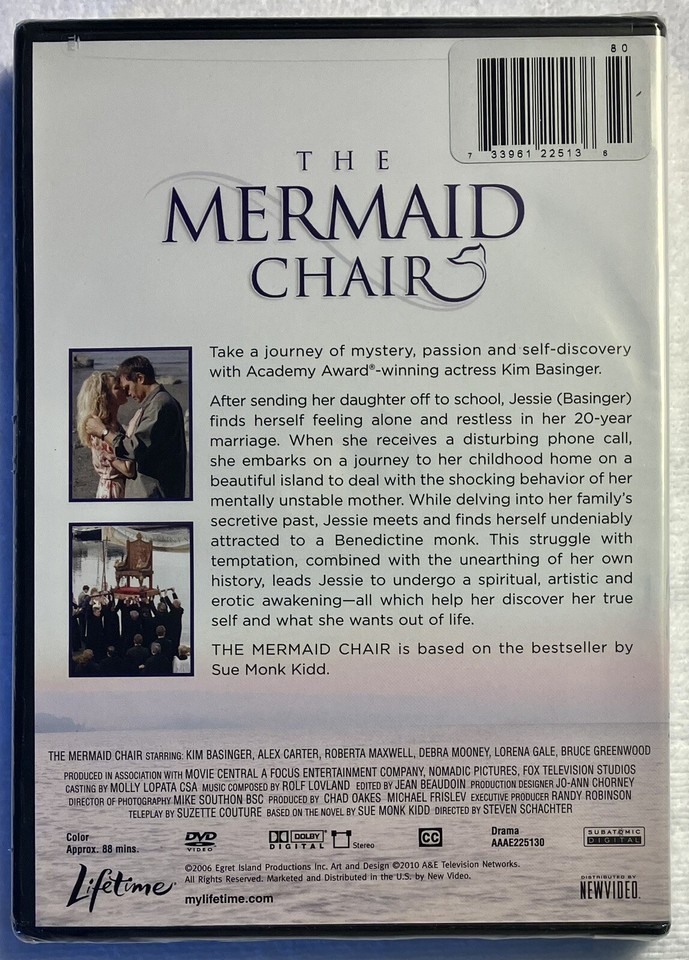 The Mermaid Chair (DVD) Lifetime Movie, Kim Basinger, New, Sealed ...