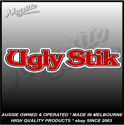 UGKY STIK - 210mm x 45mm - BOAT - FISHING - DECAL / STICKER | eBay