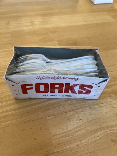 Vintage Forster Ideal lightweight cutlery (forks) Unopened Box Wilton ...