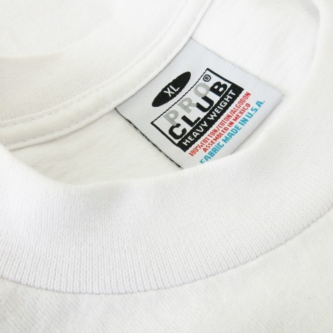 Pro Club Heavy Weight T-Shirt Cut And Sew Long Crew Neck Round Sleeve ...