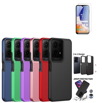 Phone Case for TCL K33 5G T513V Dual Layered Drop Protector Textured ...