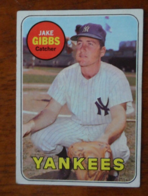 1969 TOPPS BASEBALL #401 JAKE GIBBS NEW YORK YANKEES VG/EX A-1402 | eBay