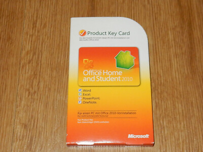 Microsoft Office Home and Student 2010 Product Key Card | eBay
