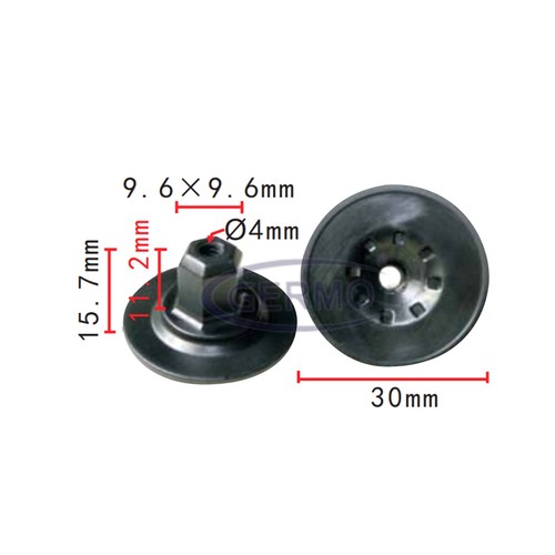 10 x WHT000713 hex waistband nut underbody trim for VW Audi SEAT | eBay