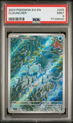 2023 POKEMON SVI EN-SCARLET & VIOLET ILLUSTRATION RARE #205 CLAUNCHER ...