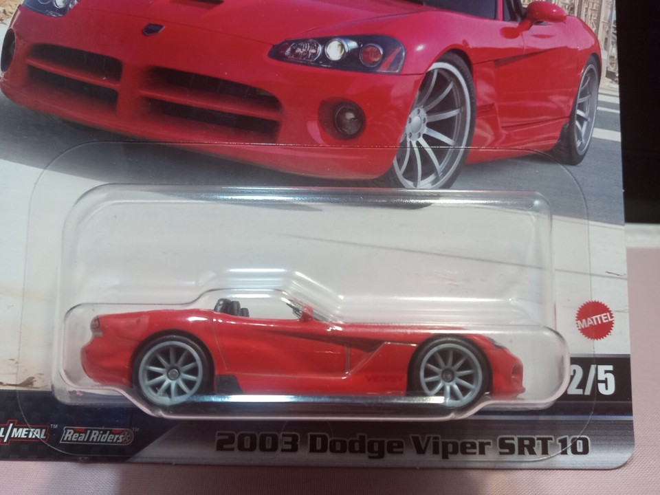 Hot Wheels Premium Fast & Furious 2003 Dodge Viper SRT 10 Diecast Real ...
