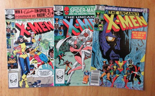 Lot of *3* UNCANNY X-MEN: #149 *Newsstand!*, 152, 153 (VF-) Very Bright ...