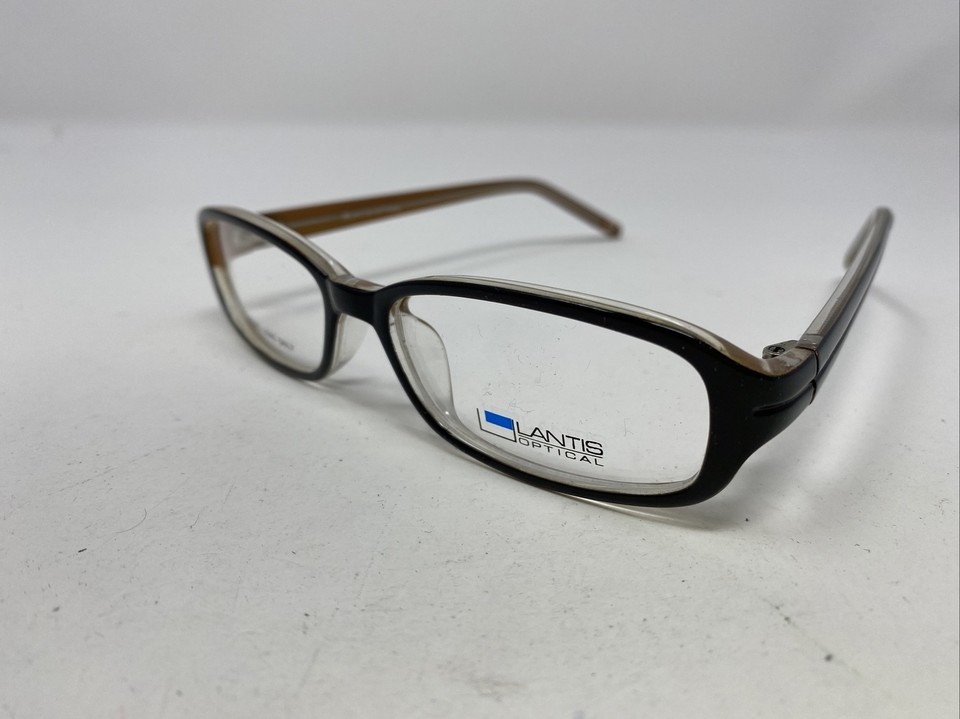 Lantis Optical L6004 BLK 50-16-135 Black/Brown Full Rim Eyeglasses ...