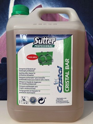 SUTTER Cristal Bar 5Kg Detergente Brillantante Per Lavastoviglie ...