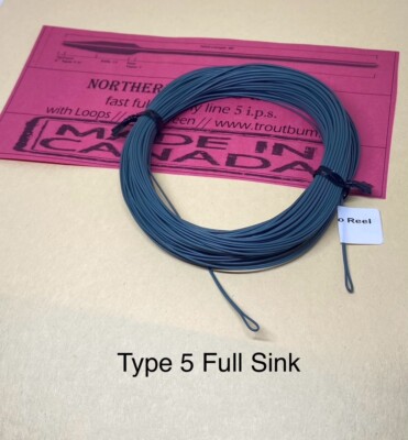 fast full sink fly line (3wt-8wt) made in Canada (5ips) type 5 | eBay