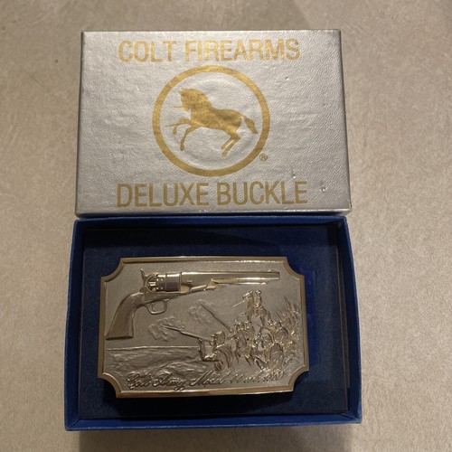 Vintage Colt Firearms Deluxe Belt Buckle - Gem