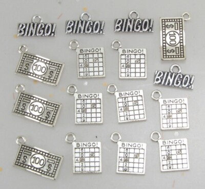 BINGO Charm Collection, Bingo Cards, $100 Bills, "Bingo" charm, Tibetan ...