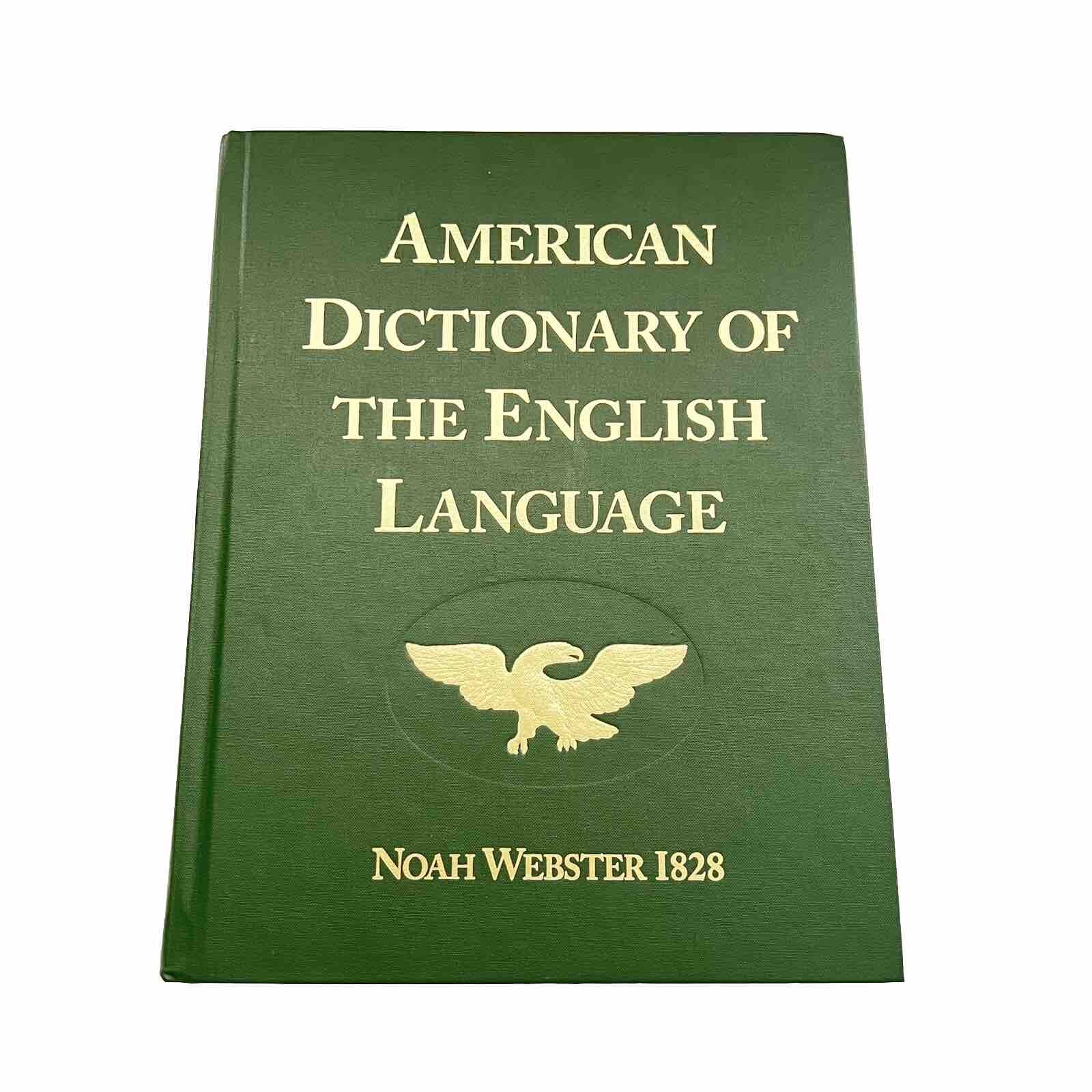 Noah Websters American Dictionary of the English Language Facsimile 1st ...