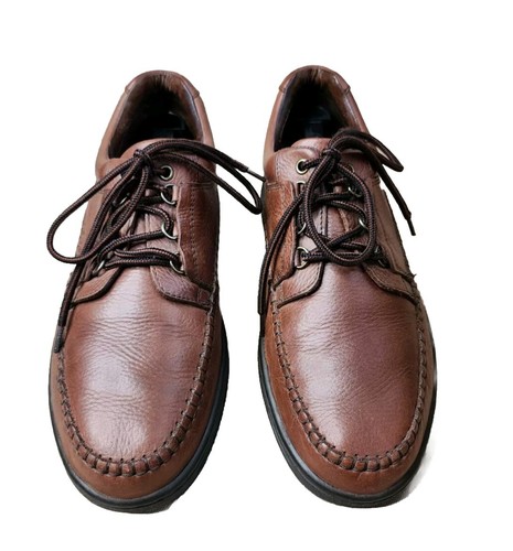 WONDERLITE Men's Shoes Size 13M Comfort Oxfords Brown Leather Round Toe ...