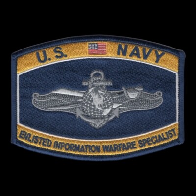 NAVY ENLISTED INFORMATION WARFARE SPECIALIST PATCH RATING HAT PATCH US ...