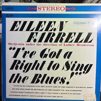 Lot Of 2 Eileen Farrell LPs Got a Right to Sing the Blues! & Medea ...